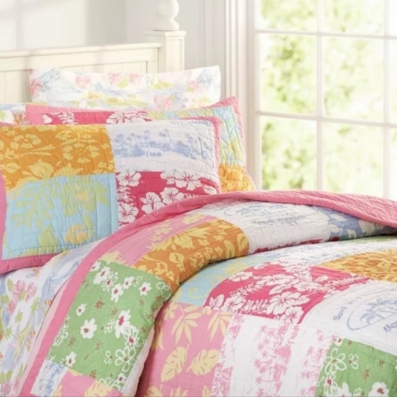 Pottery Barn Kids | Bedding | Pottery Barn Kids Surf Island Aloha Pink ...